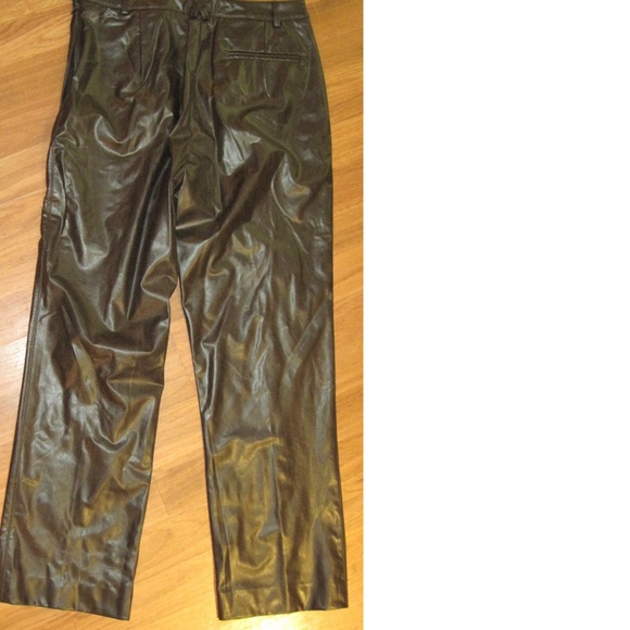 Etcetera | Pants & Jumpsuits | Etcetera New Brown Faux Leather Pants ...